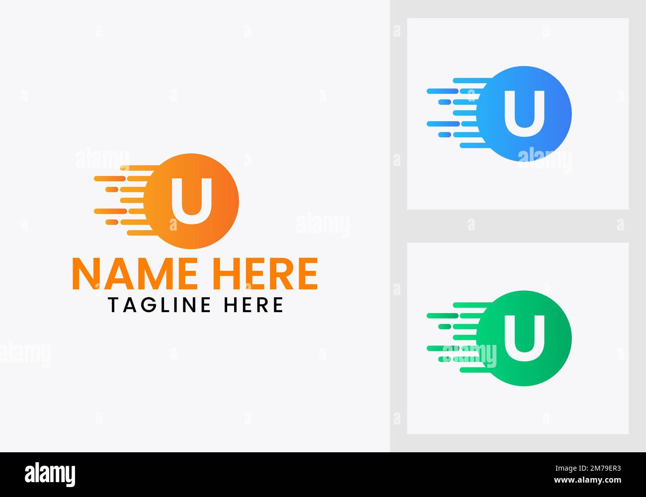 Letter U Technology Logo Design Template. Modern Logotype Symbol Stock ...