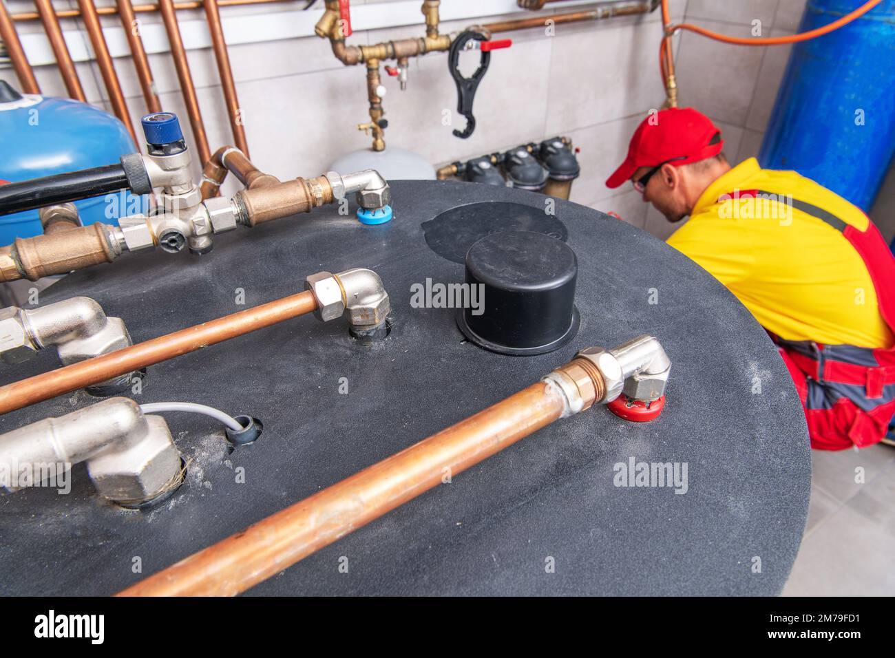 Hot water heater tank hi-res stock photography and images - Alamy