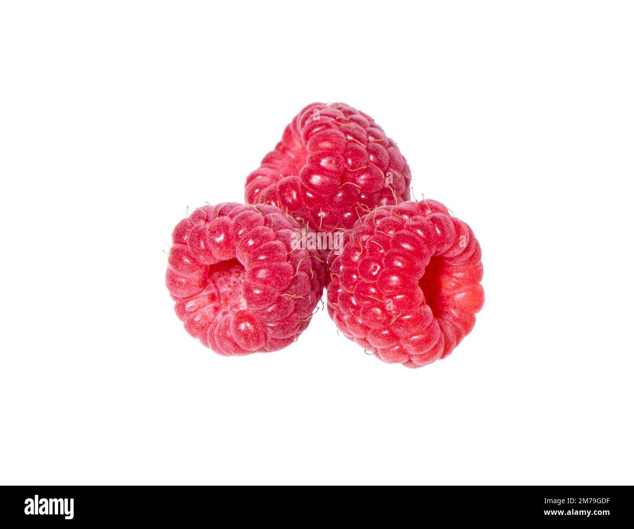 Raspberry. Ripe red raspberry isolated on white background Stock Photo ...