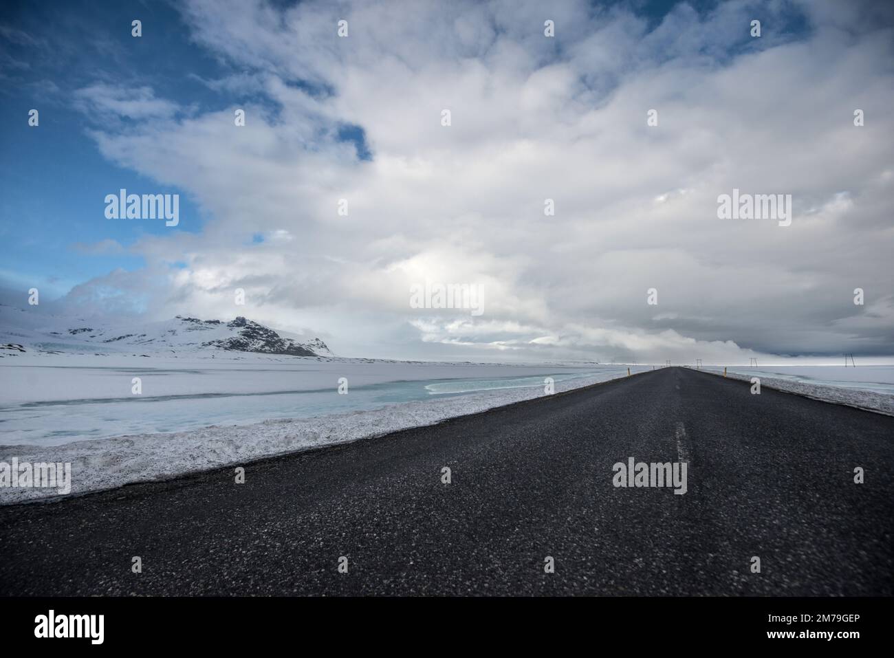 Icelandic Ring Road in winter Stock Photo - Alamy
