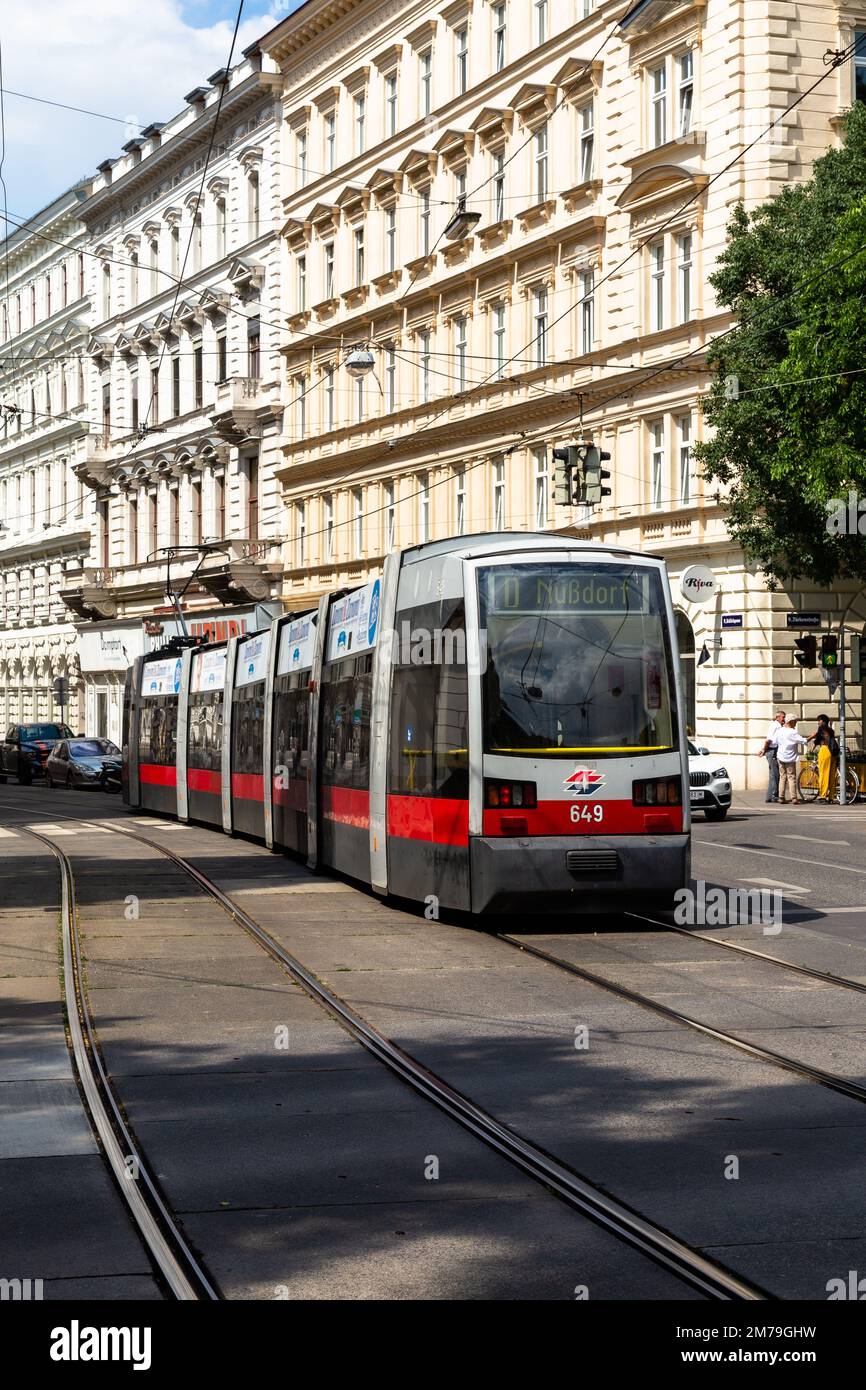 Trams on the streets of Vienna, Austria Stock Photo - Alamy