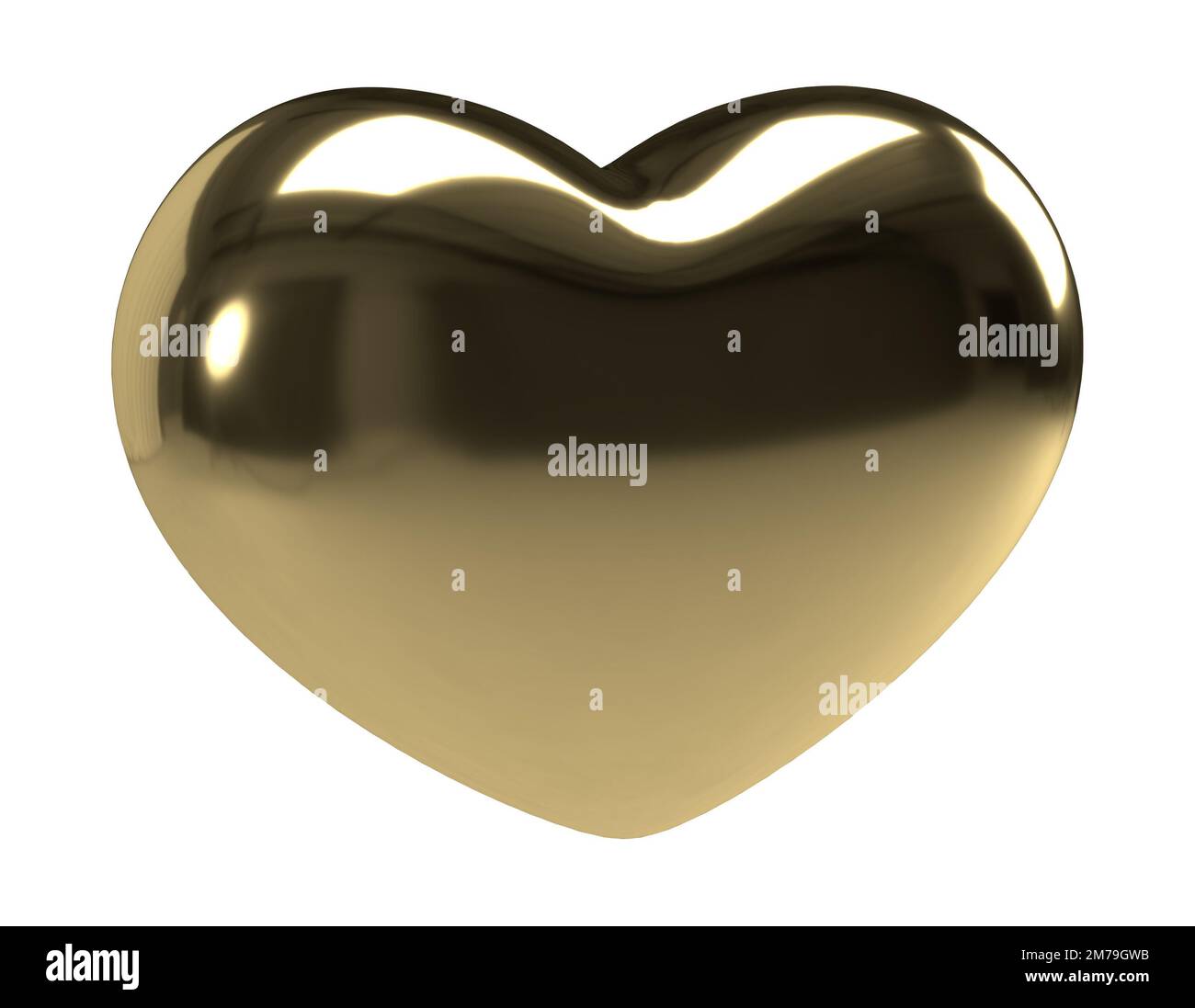 3D like golden heart bubble icon. 3D gold element for social media ...