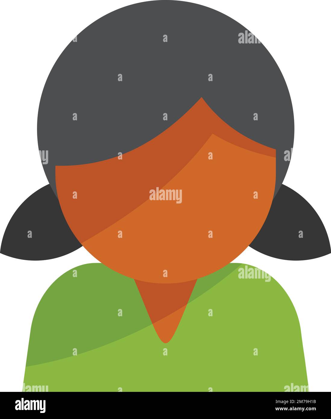 Girl generation icon flat vector. Adult life. Stage people isolated ...