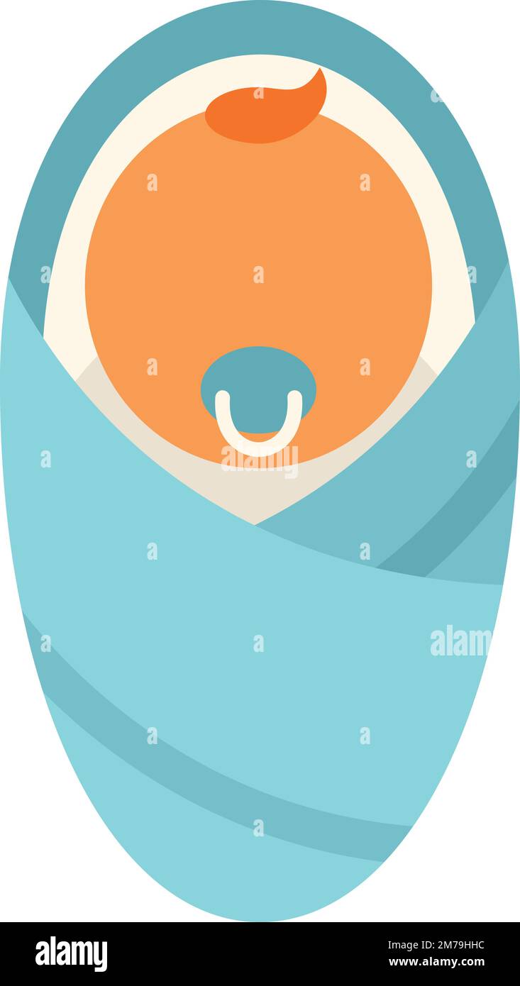 Newborn baby icon flat vector. Adult life. People stage isolated Stock ...