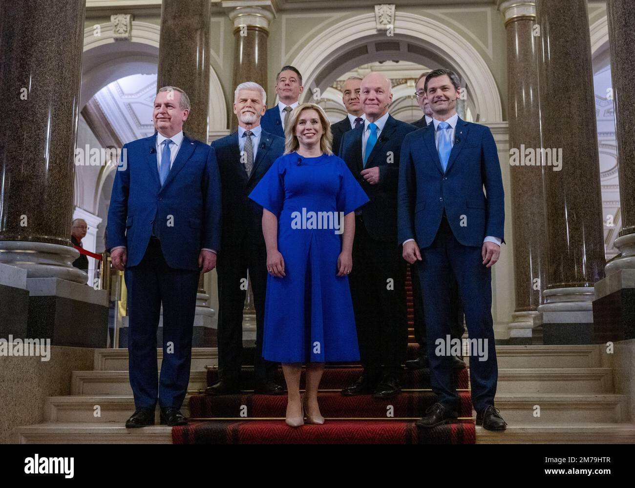 Prague, Czech Republic. 08th Jan, 2023. Czech presidential candidates L ...