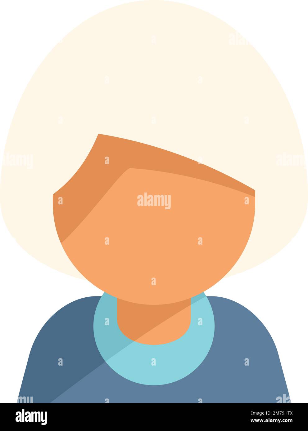 Adult woman icon flat vector. Old life. Generation stage isolated Stock ...