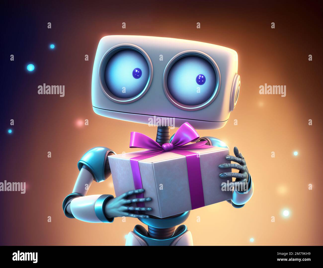 Cute Robot Background