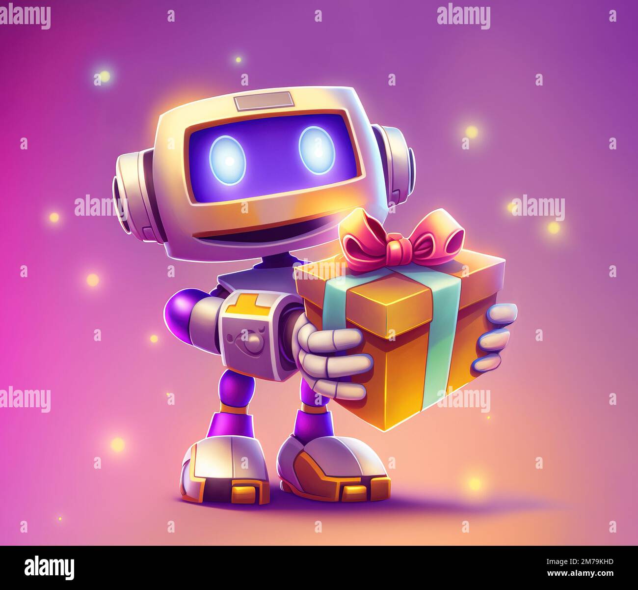 Giving a gift illustration hi-res stock photography and images - Alamy