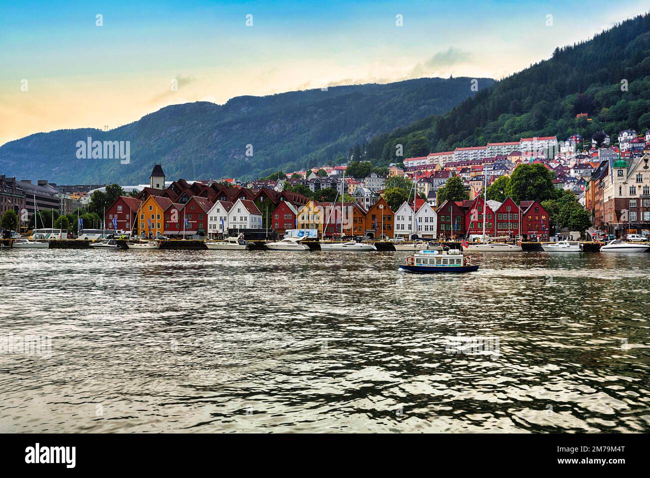 Bryggen Hanseatic Quarter, Tyskebryggen, Vagen Nature Harbour, Bergen ...