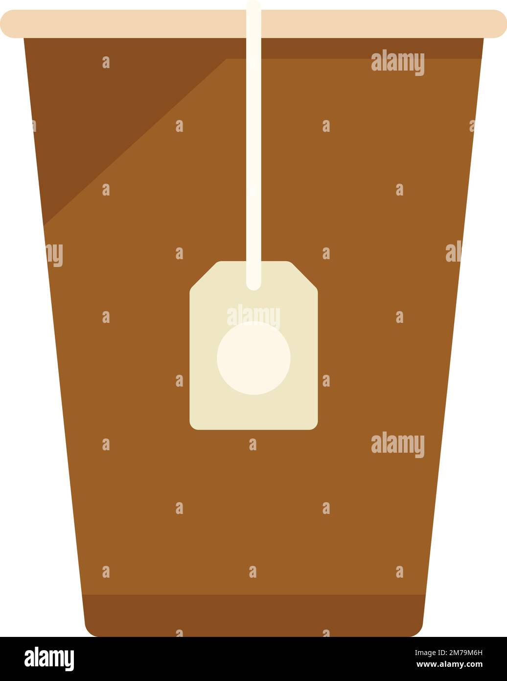 Airline tea cup icon flat vector. Food meal. Dinner airport isolated ...