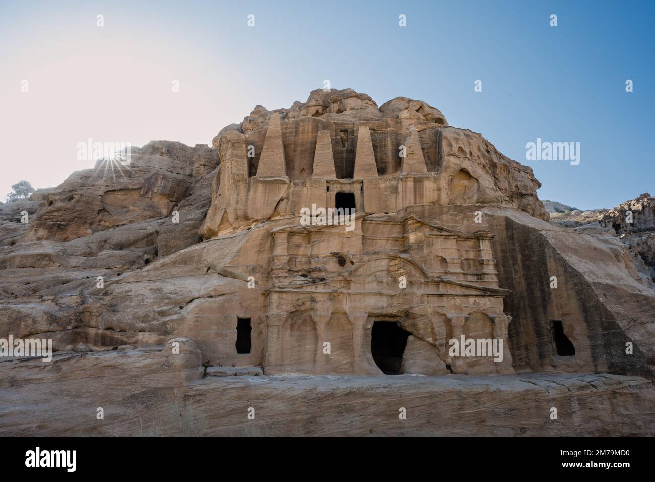 Nabataean Obelisk Tomb and Bab al Siq Triclinium Exterior Facade in ...