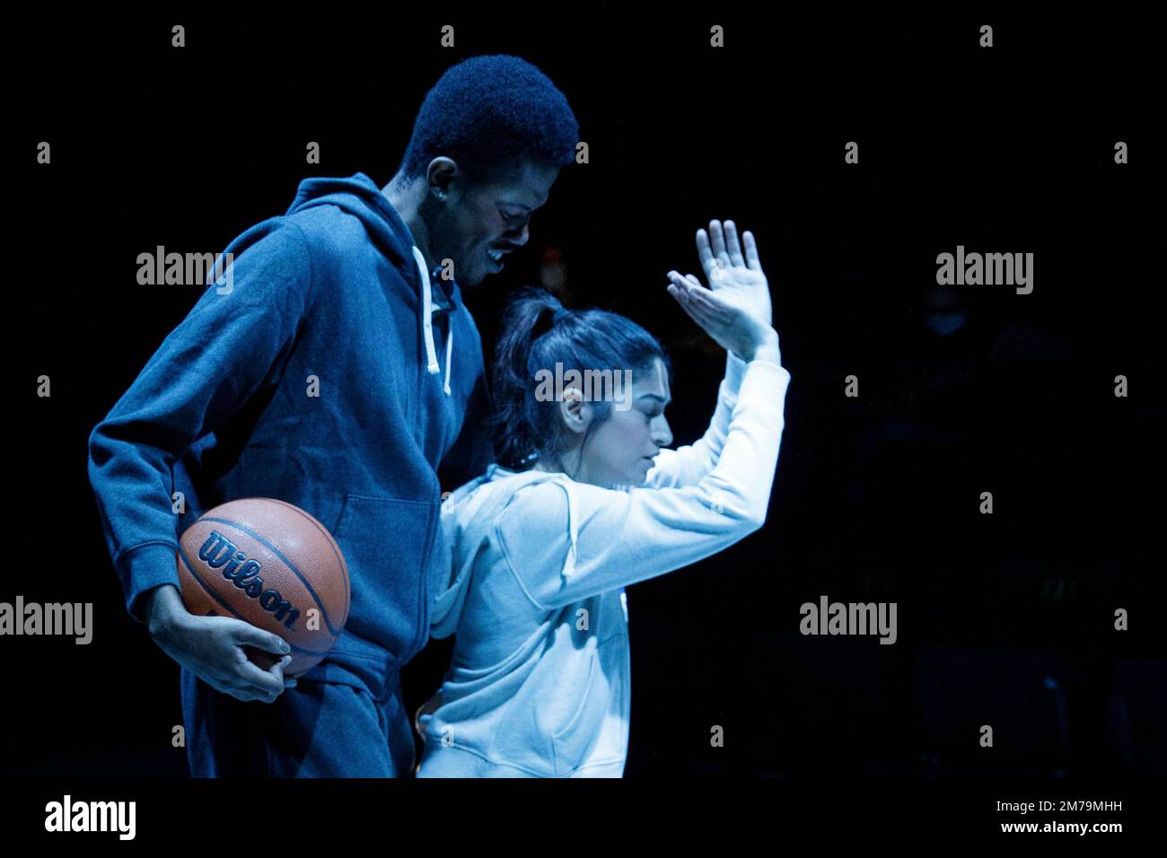 Gabe teaches Khady free-throws. World Premiere of American Fast ...