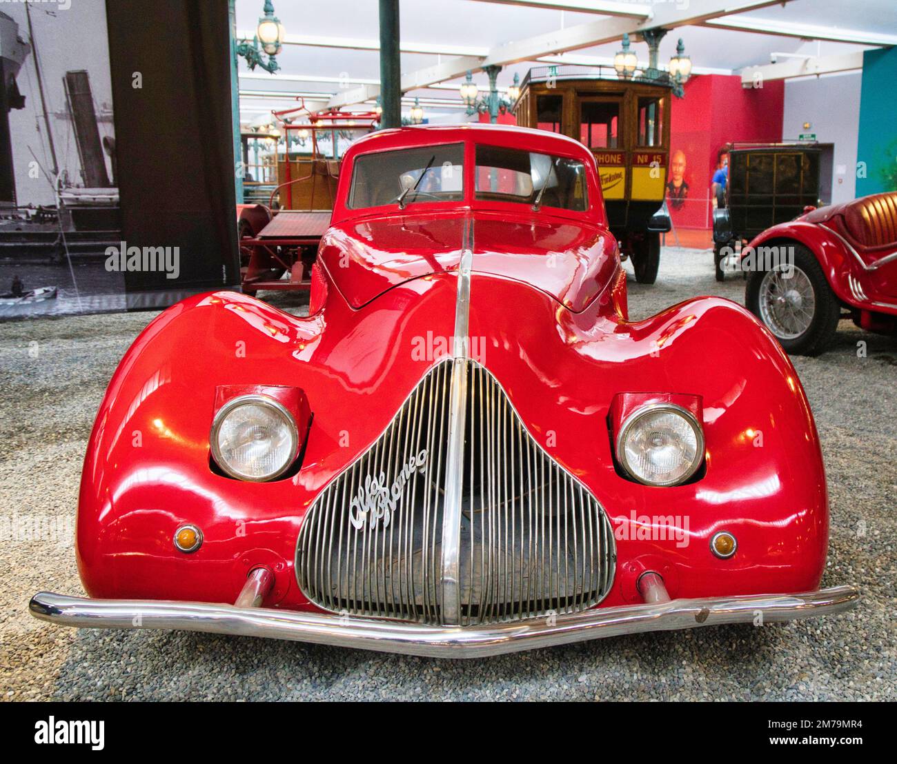 1936 Alfa Romeo Coach Type 8C2.9A at the Musée National de l'Automobile ...
