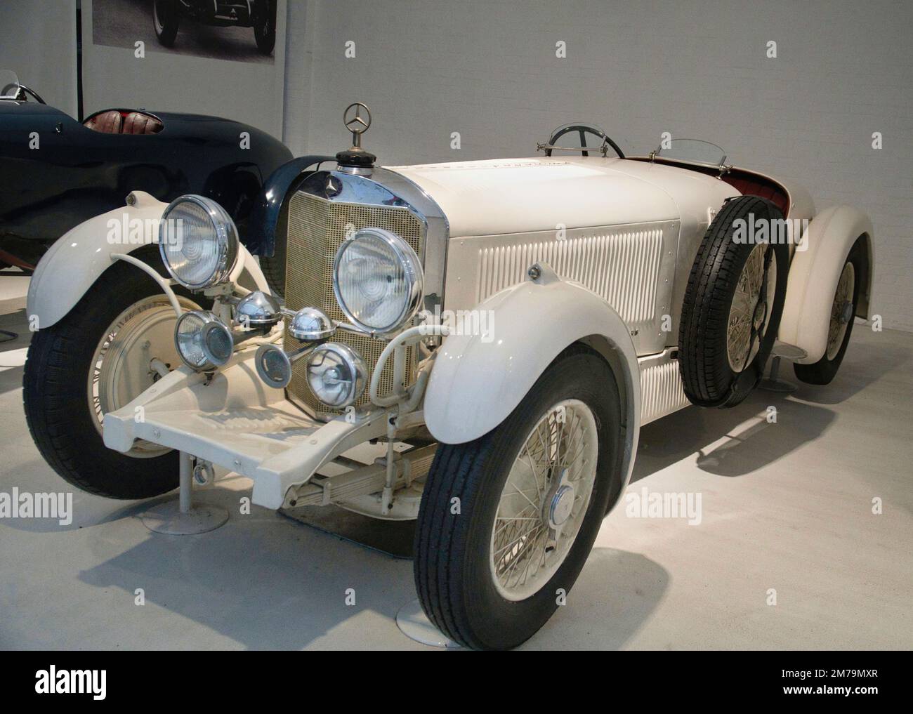 A 1929 two-seater Mercedes-Benz Sport 38/250SS at the Musée National de ...