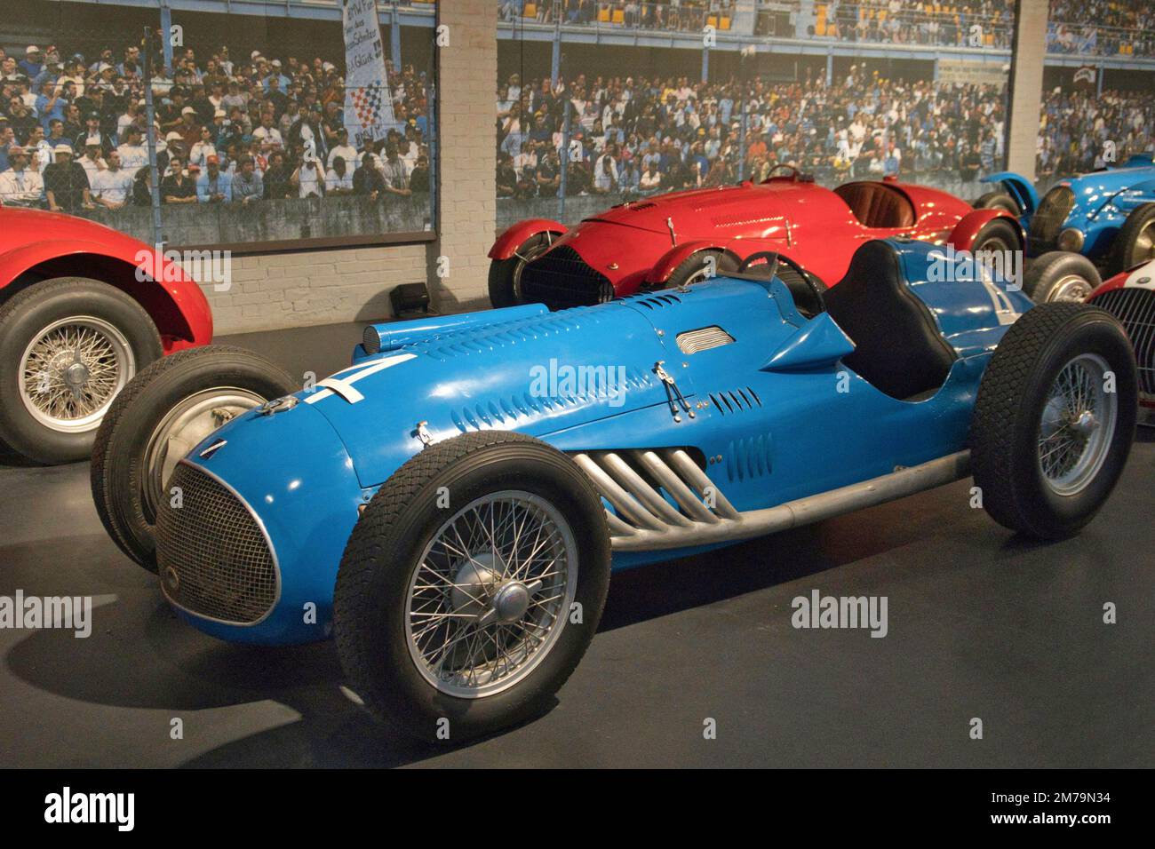 1949 Talbot 26C Grand Prix racing car at the MuséeNnational de l ...