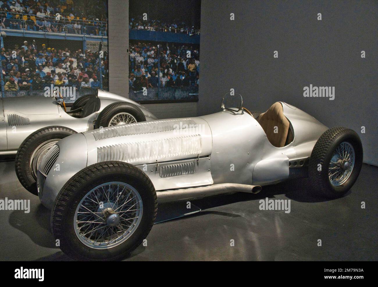 1937 Mercedes-Benz W125 Grand Prix racing car at the Musée National de ...