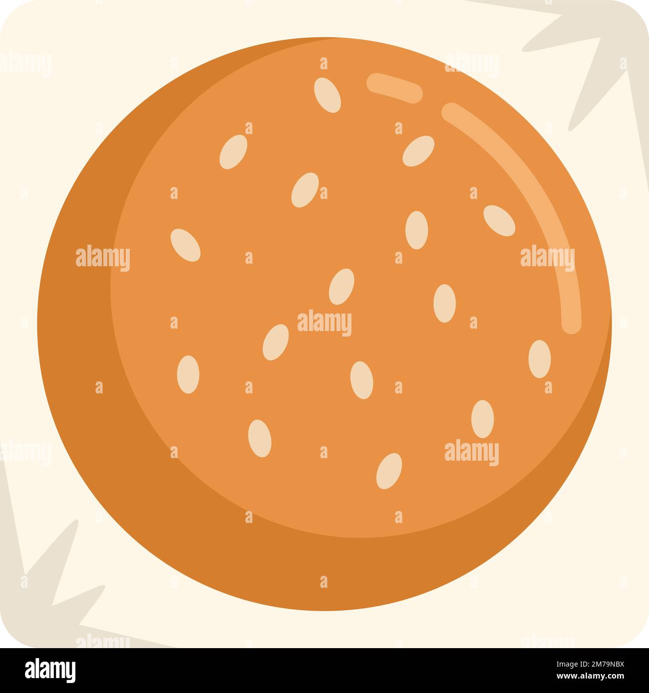 Airline food hamburger icon flat vector. Flight meal. Airplane service ...