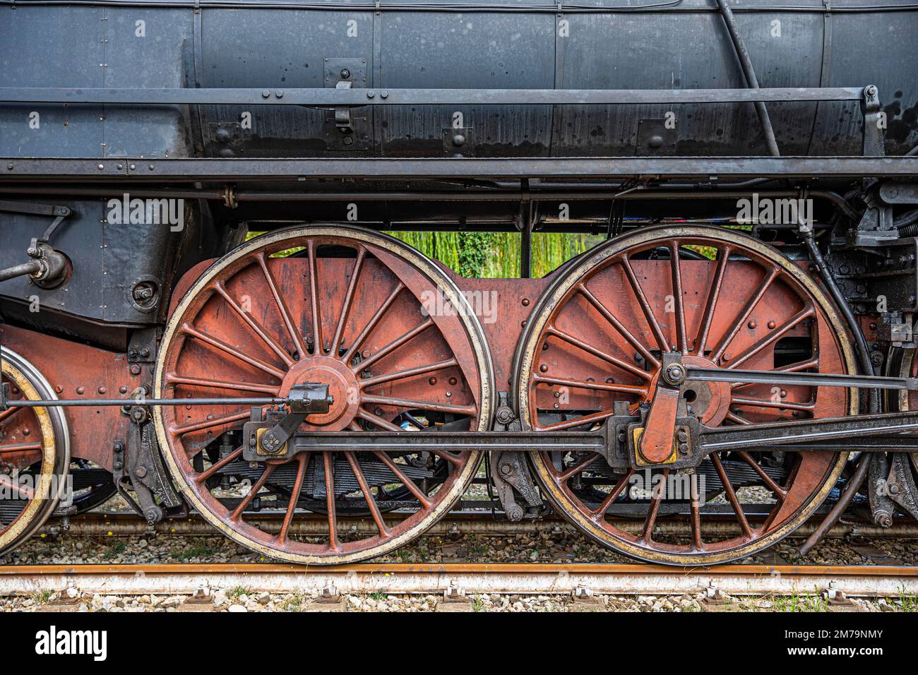 Historic steam locomotive, Treno Natura, Val dOrcia, Tuscany, Italy Stock Photo - Alamy