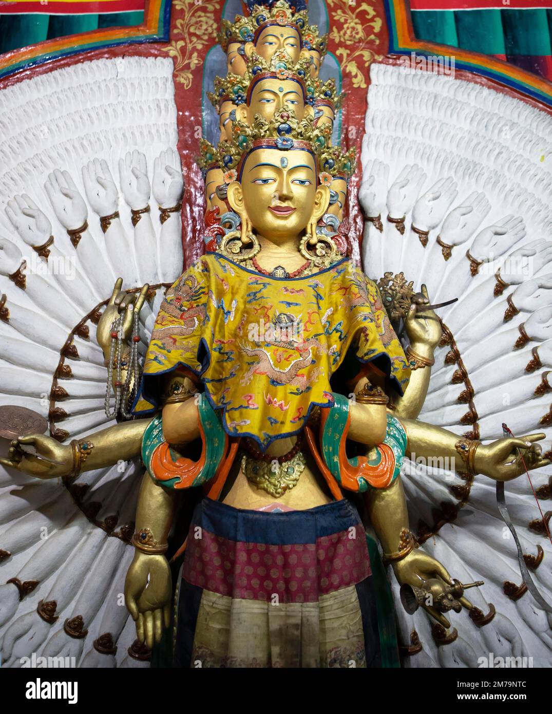Bodhisattva of Compassion, Sankar Monastery or Gompa, Leh, Ladakh ...