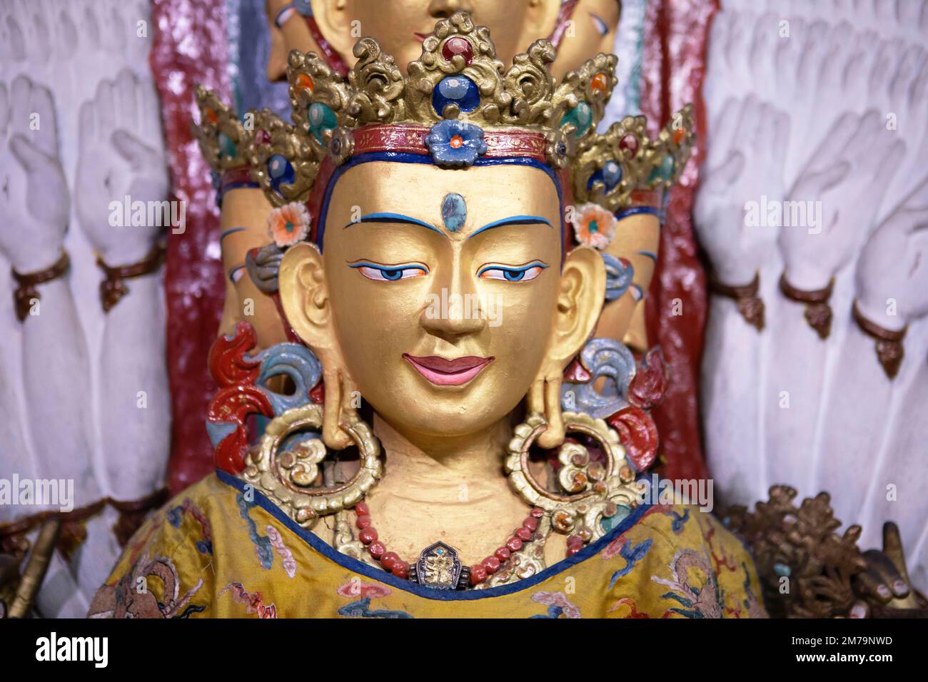 Bodhisattva of Compassion, Sankar Monastery or Gompa, Leh, Ladakh ...