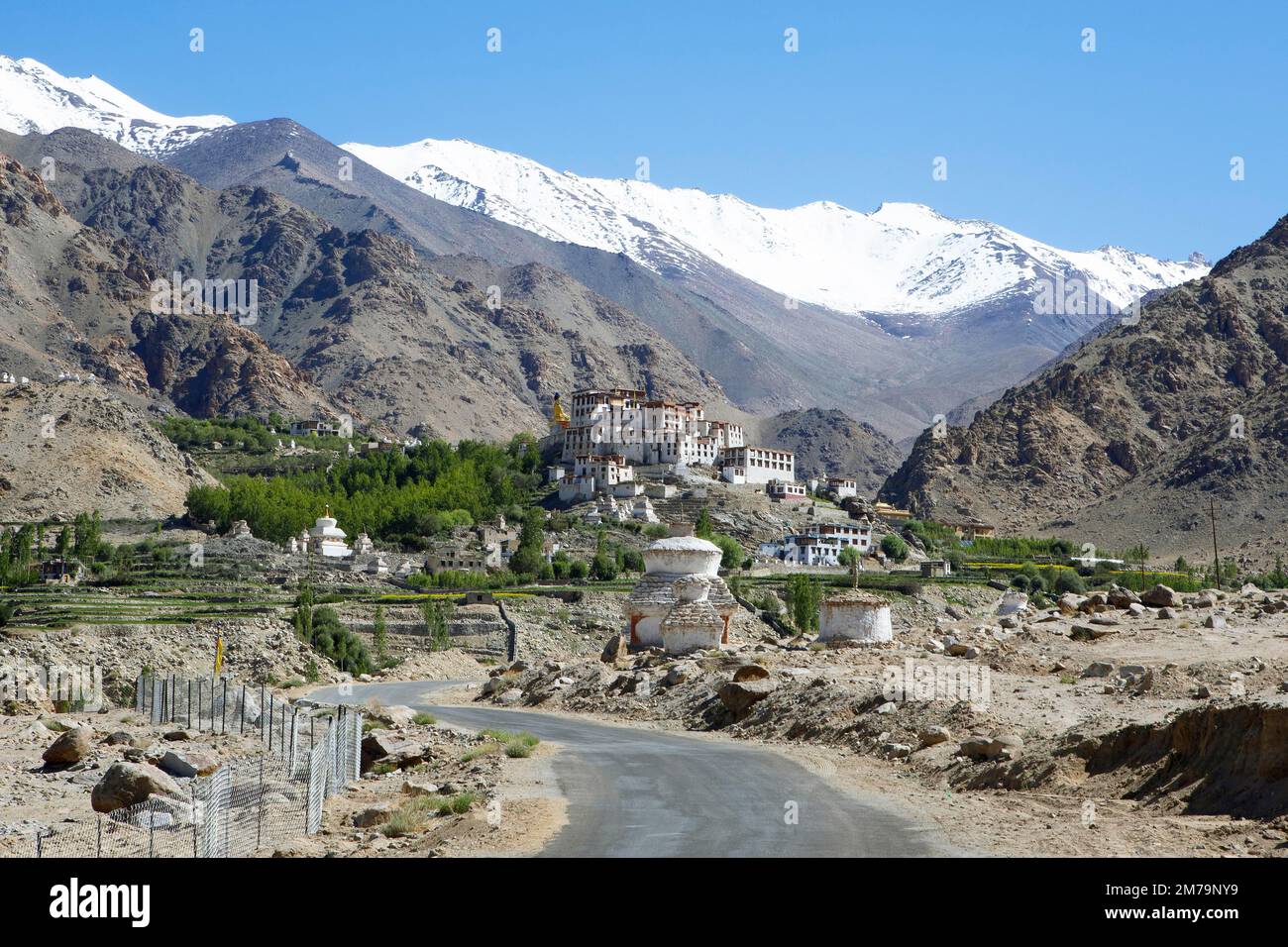 Likir Monastery or Likir Gompa, Ladakh, India Stock Photo - Alamy