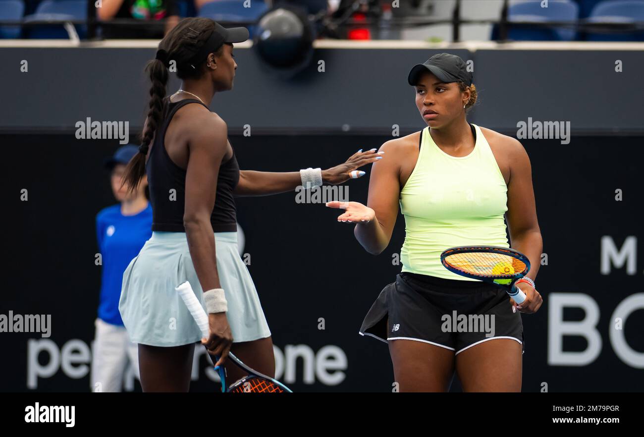 Taylor Townsend of the United States & Asia Muhammad of the United ...
