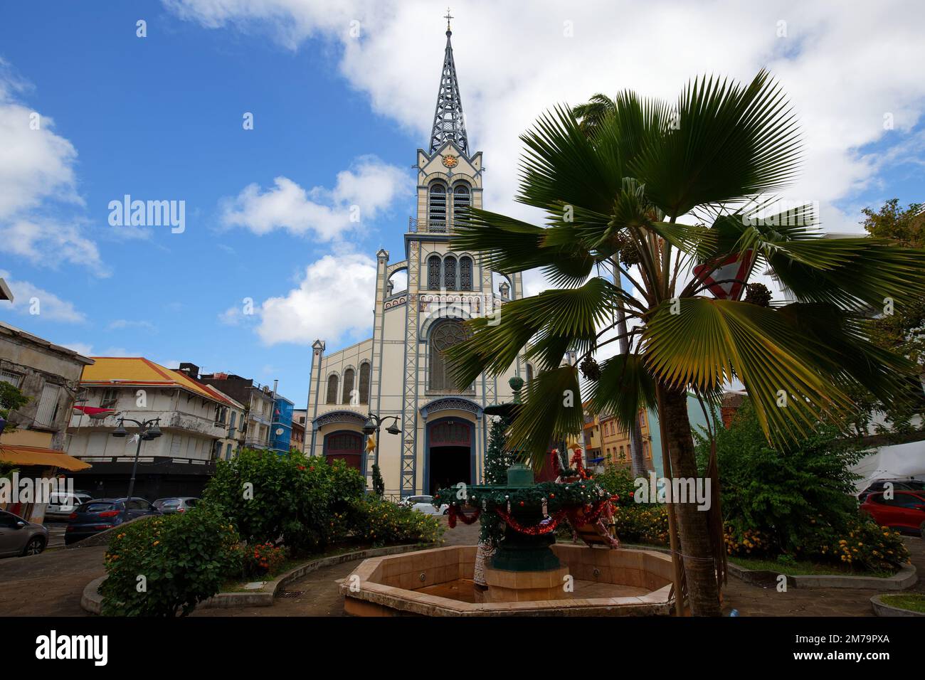 St. Louis Cathedral, Fort de France, in the French Caribbean island of ...