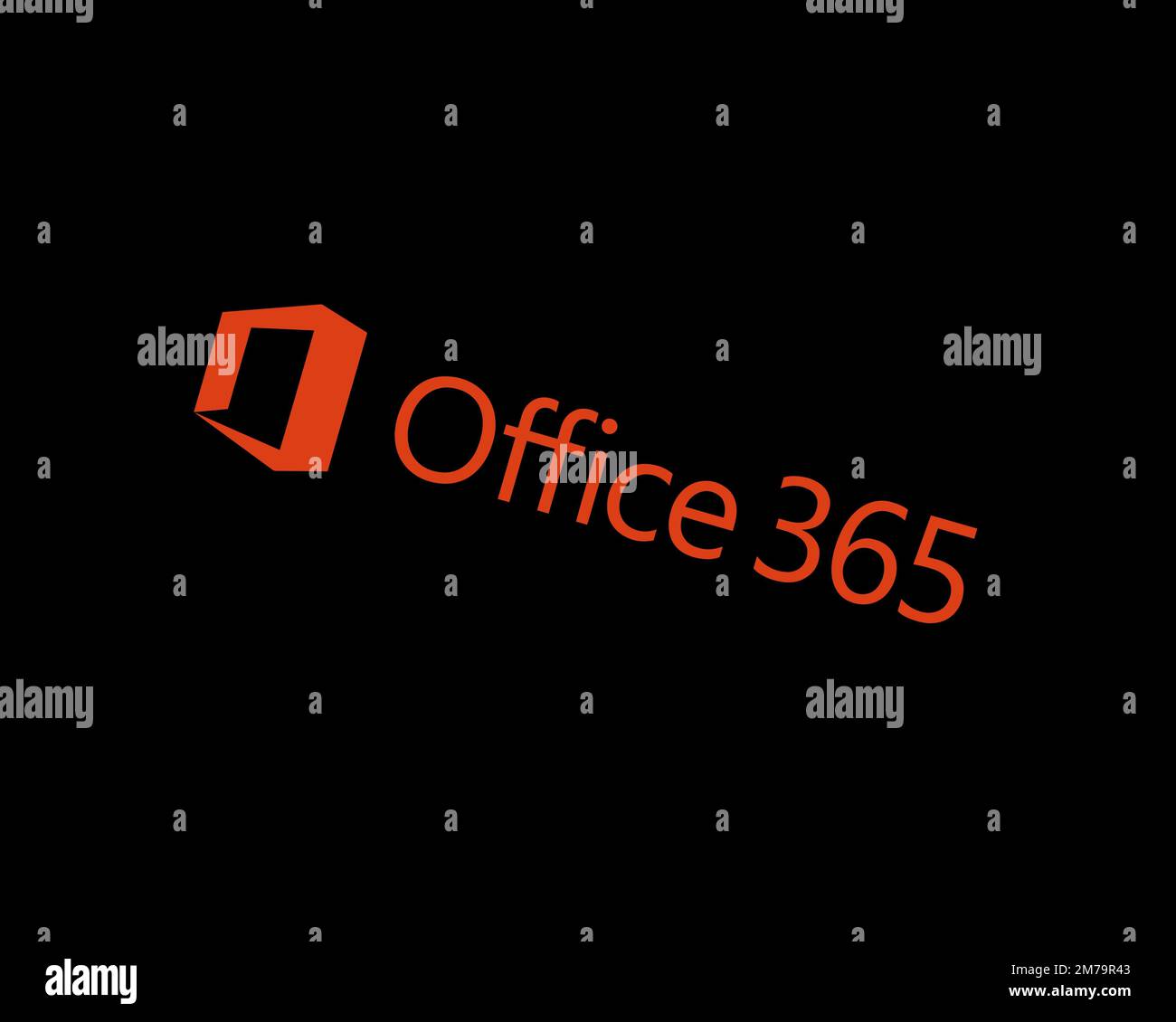 Office 365, rotated logo, black background B Stock Photo - Alamy