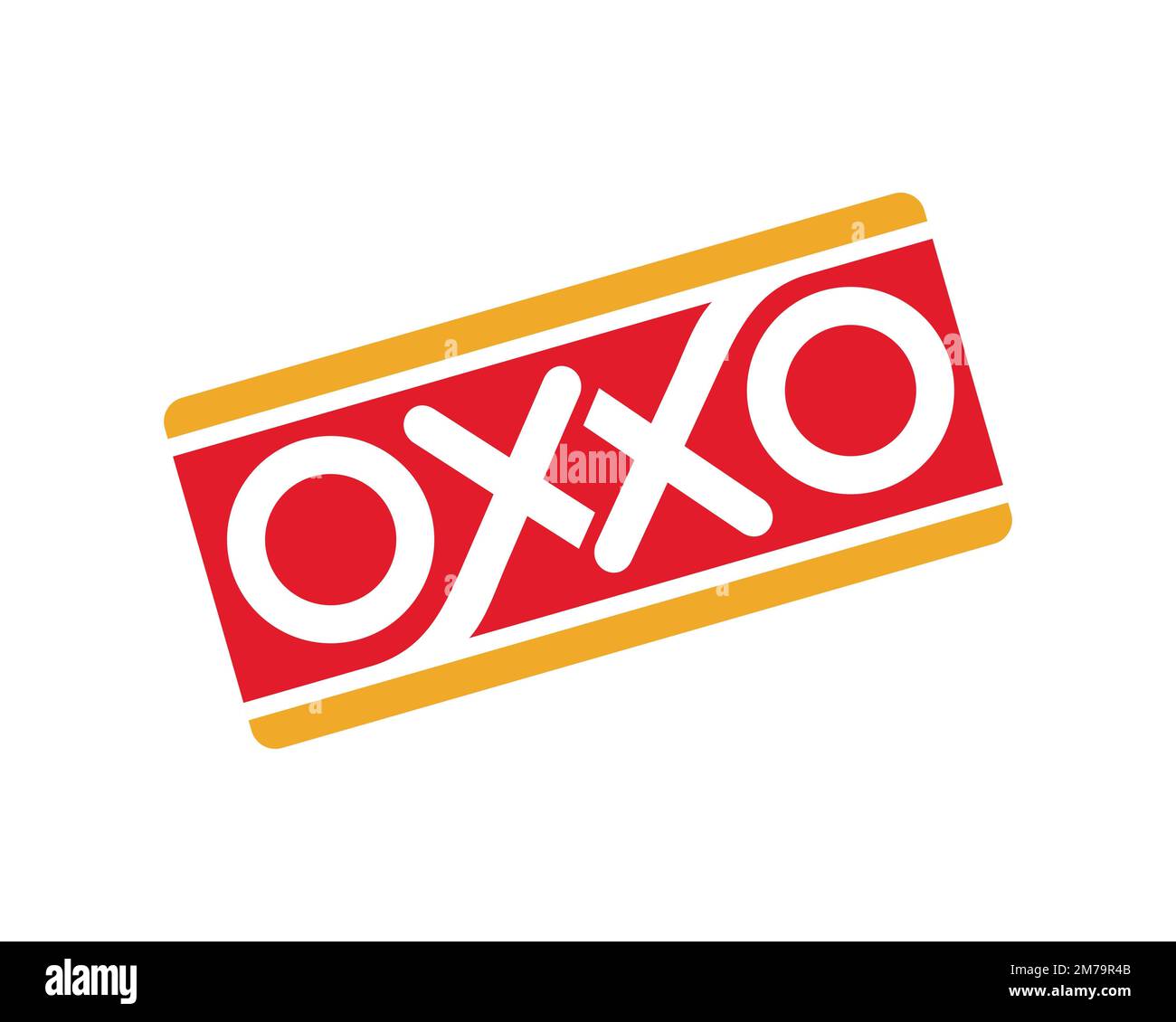 OXXO, rotated logo, white background Stock Photo - Alamy