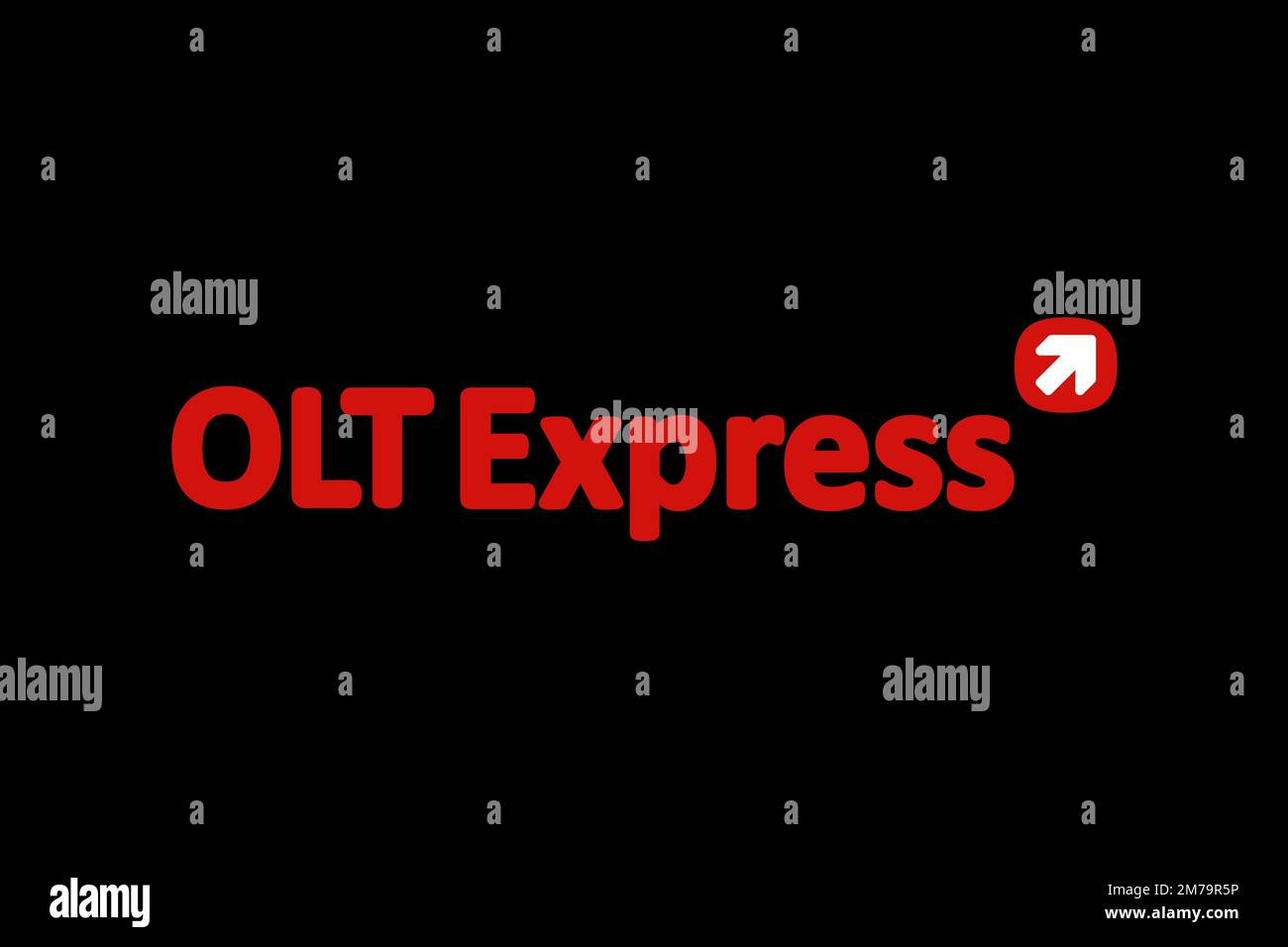 OLT Express, Logo, Black background Stock Photo - Alamy
