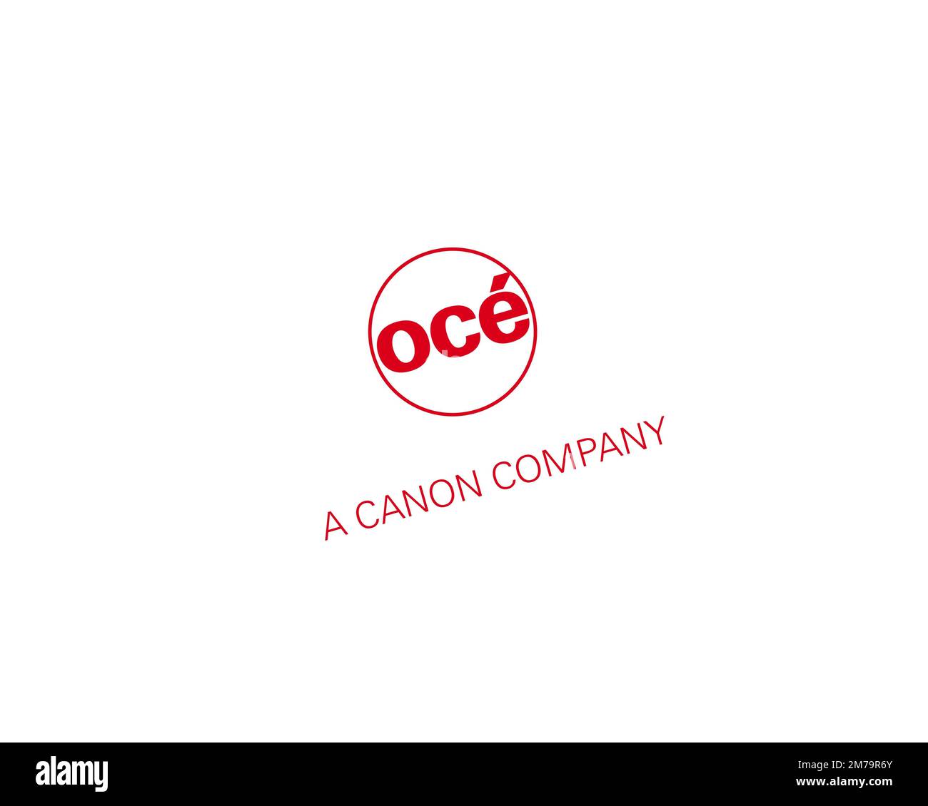 Oce, rotated logo, white background Stock Photo - Alamy