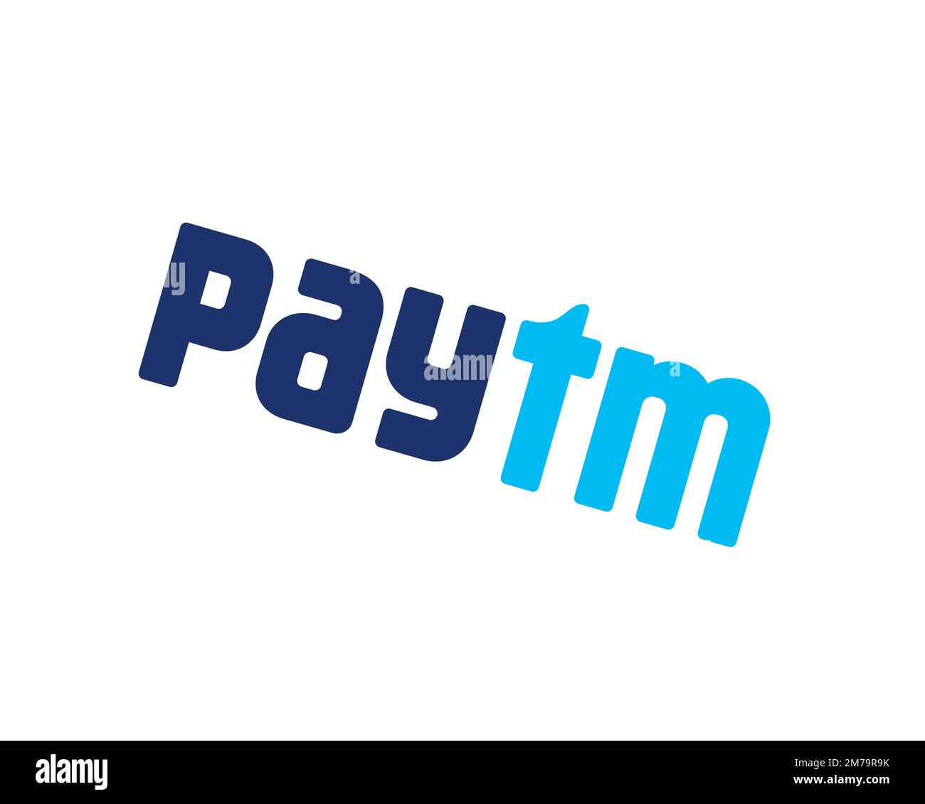 Paytm, rotated logo, white background B Stock Photo - Alamy