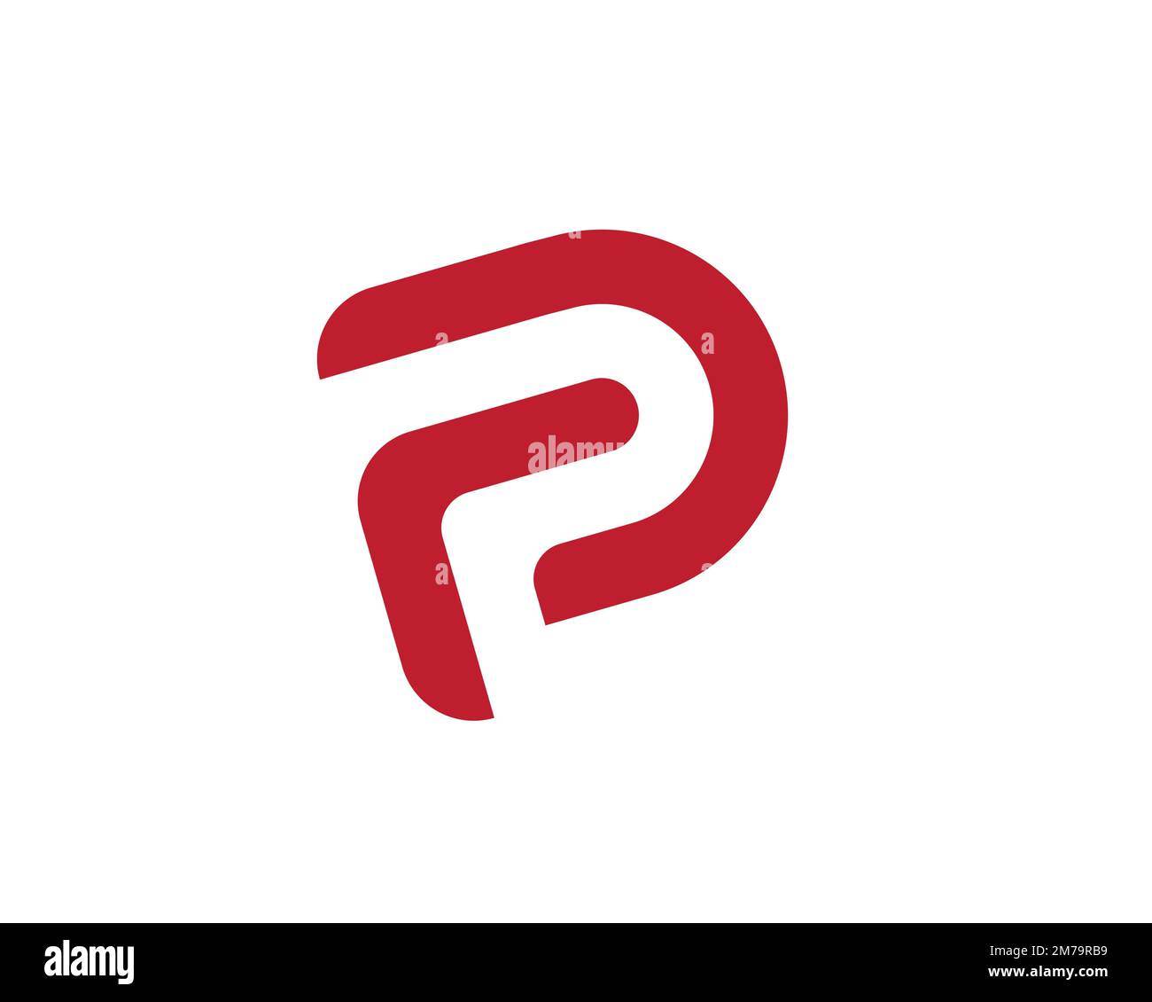 Parler, rotated logo, white background Stock Photo - Alamy