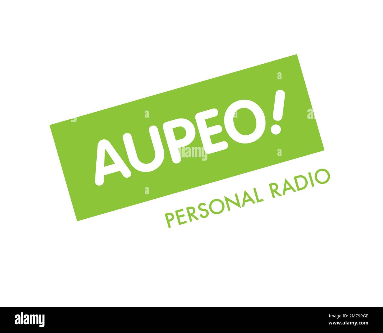 Aupeo, rotated logo, white background Stock Photo - Alamy