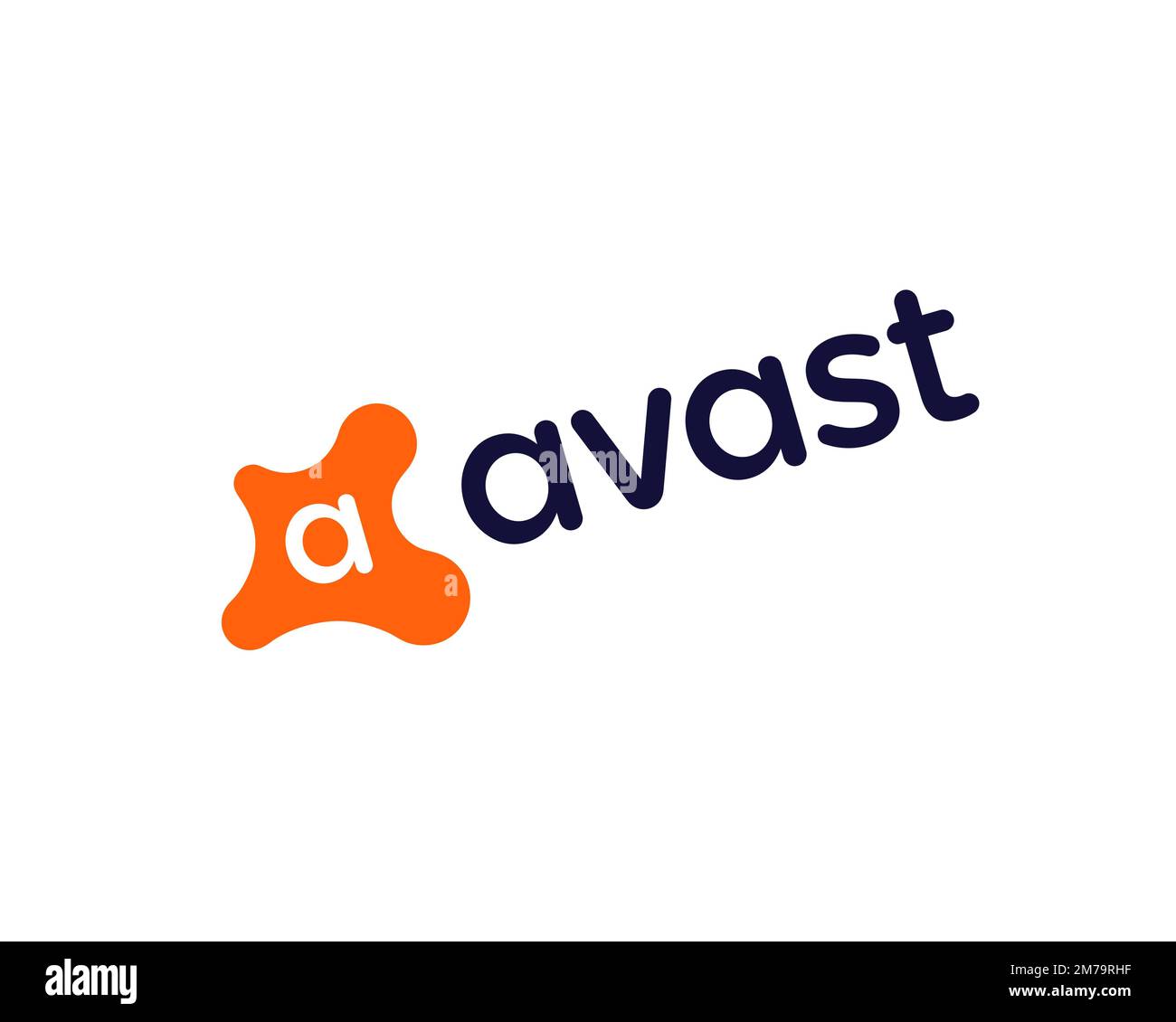 Avast, rotated logo, white background Stock Photo - Alamy