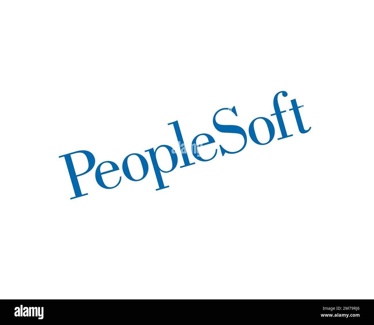 PeopleSoft, rotated logo, white background Stock Photo - Alamy