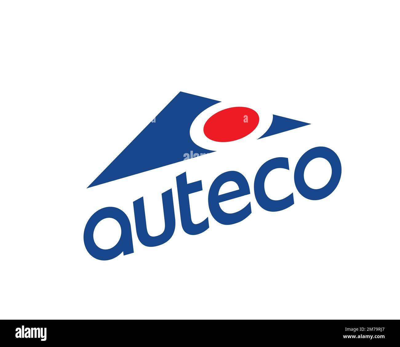 Auteco, rotated logo, white background Stock Photo - Alamy