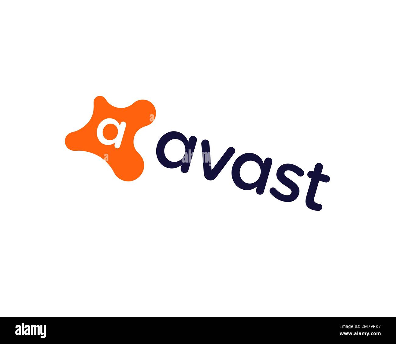 Avast, rotated logo, white background B Stock Photo - Alamy