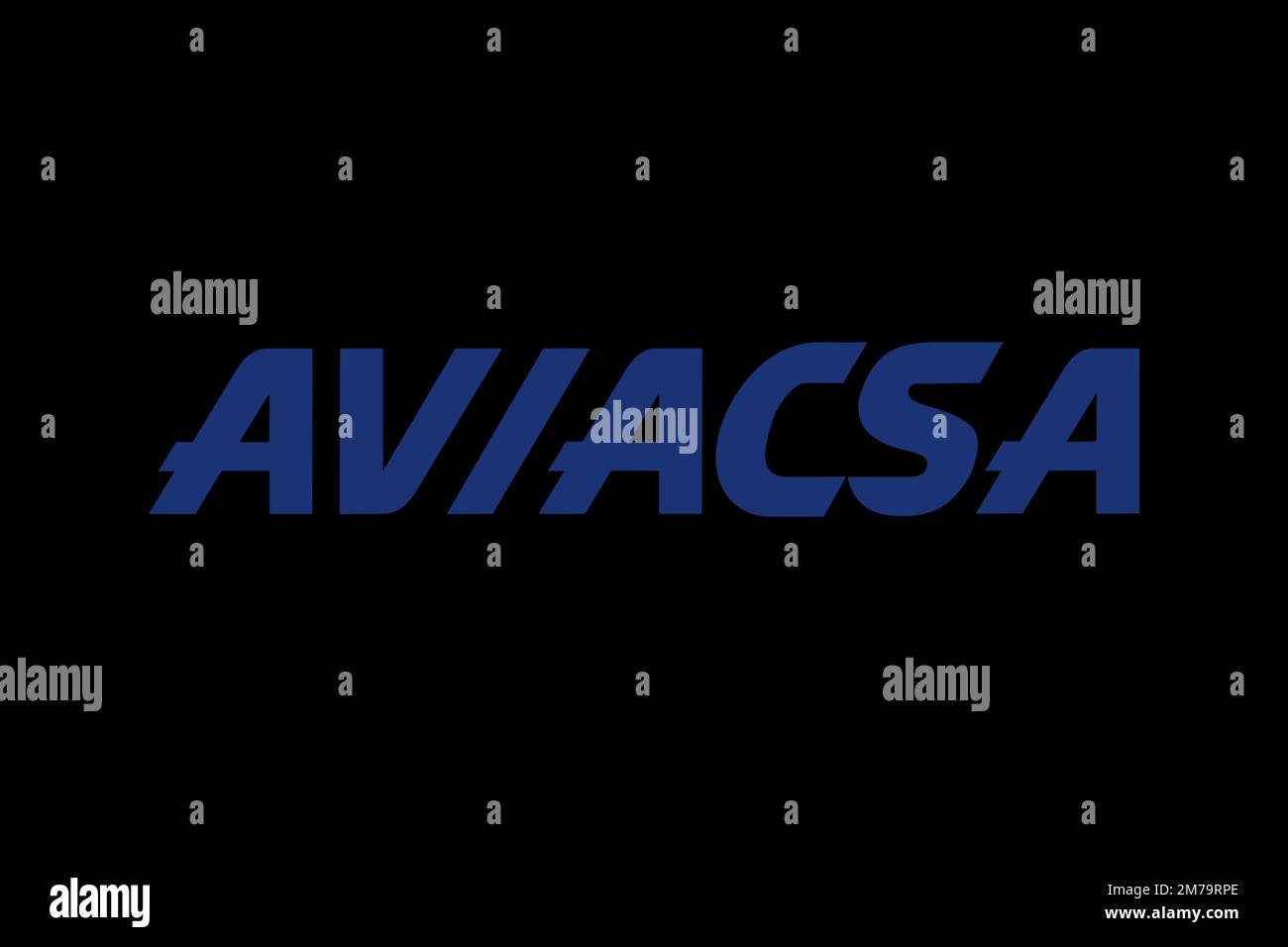 Aviacsa, Logo, Black background Stock Photo - Alamy
