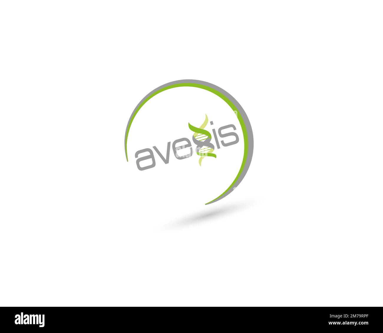 AveXis, rotated logo, white background Stock Photo - Alamy