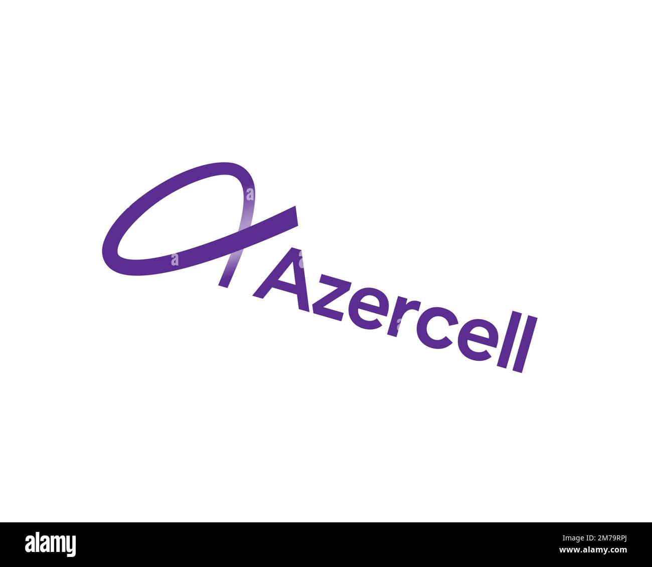 Azercell, rotated logo, white background B Stock Photo - Alamy