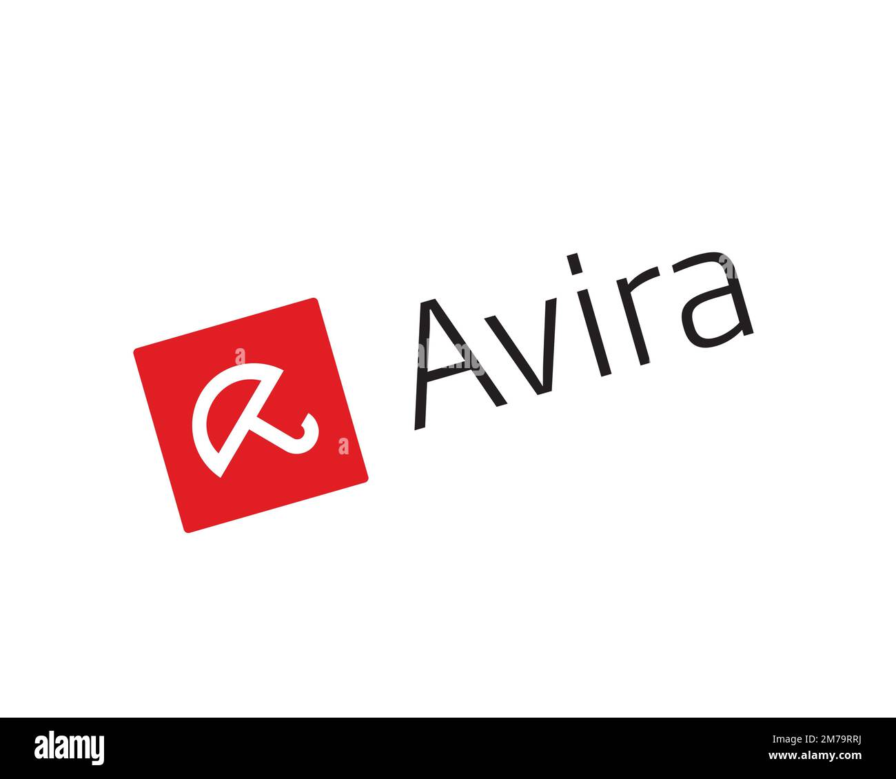 Avira, rotated logo, white background Stock Photo - Alamy