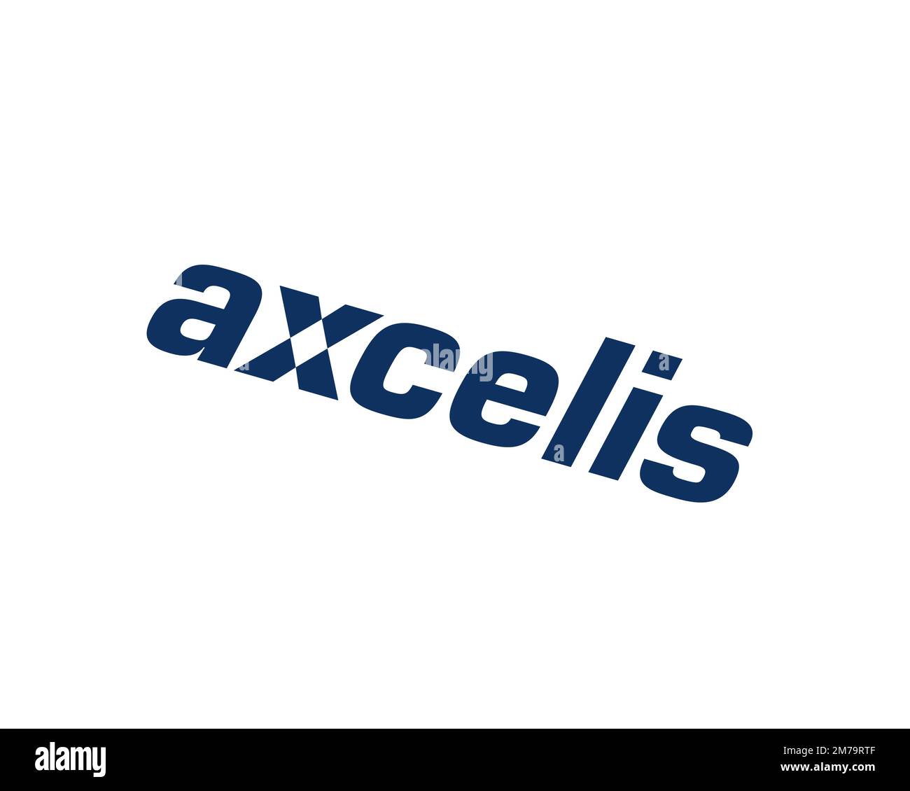 Axcelis Technologies, rotated logo, white background B Stock Photo - Alamy