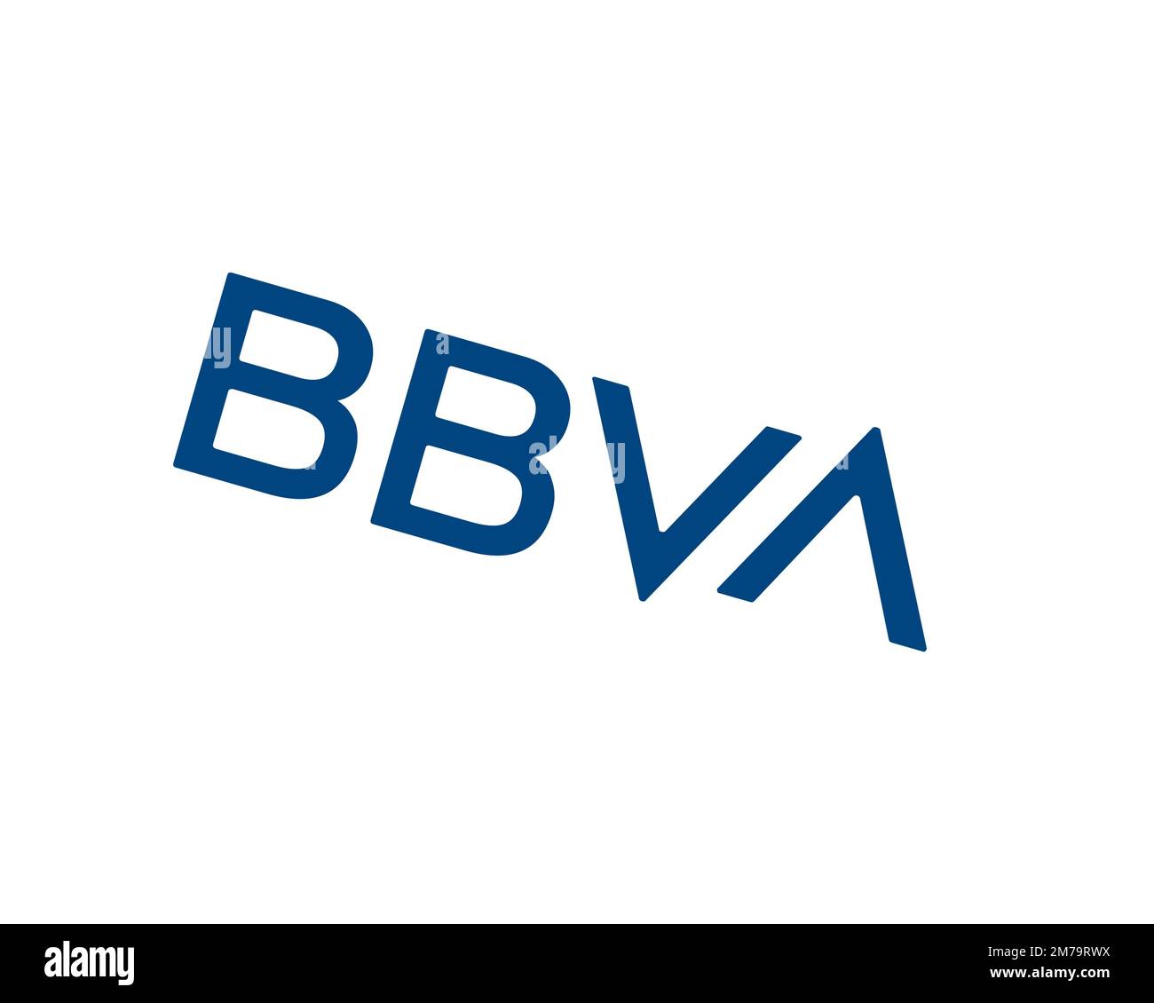 BBVA USA, rotated logo, white background B Stock Photo - Alamy