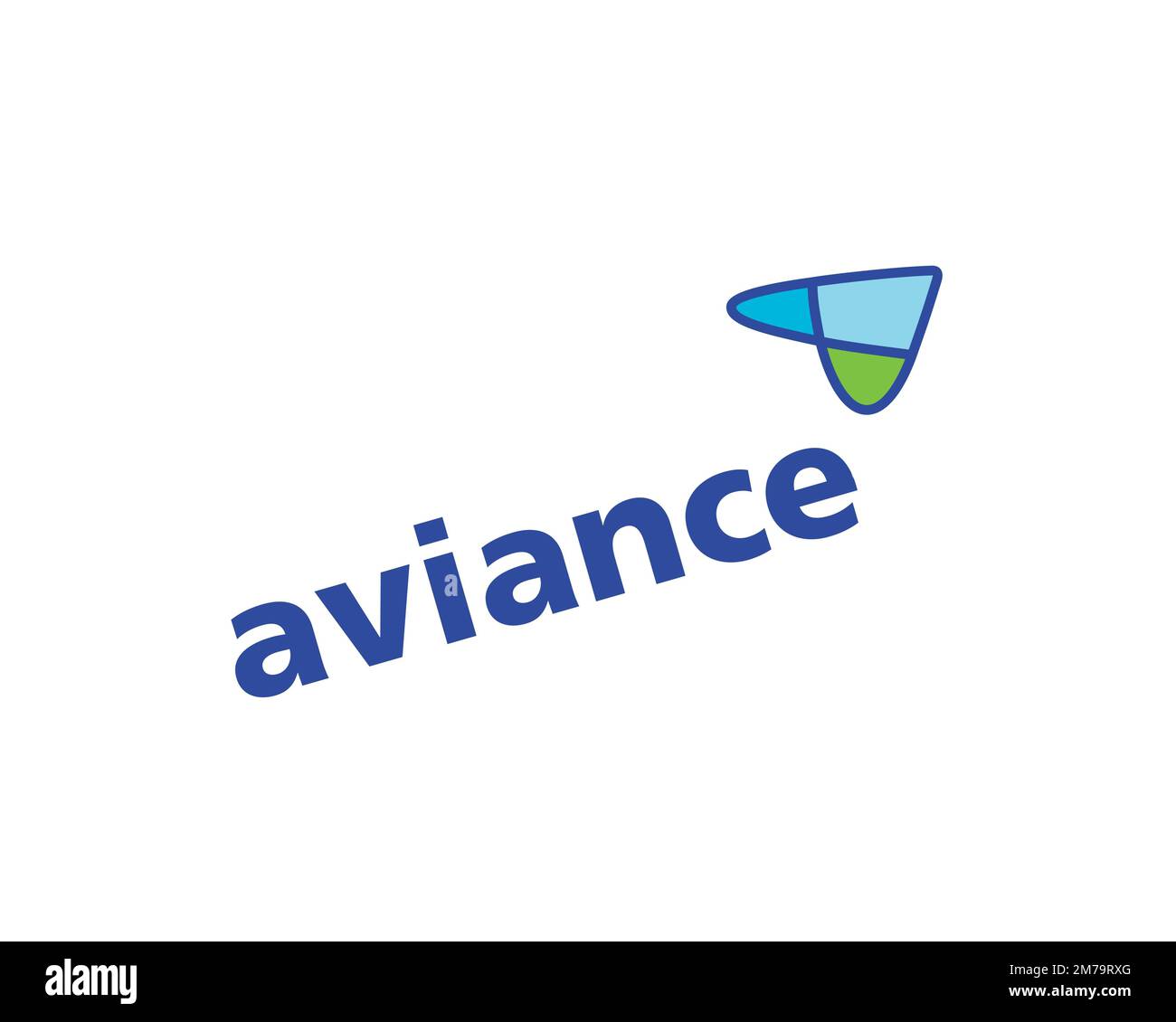 Aviance UK, rotated logo, white background Stock Photo - Alamy