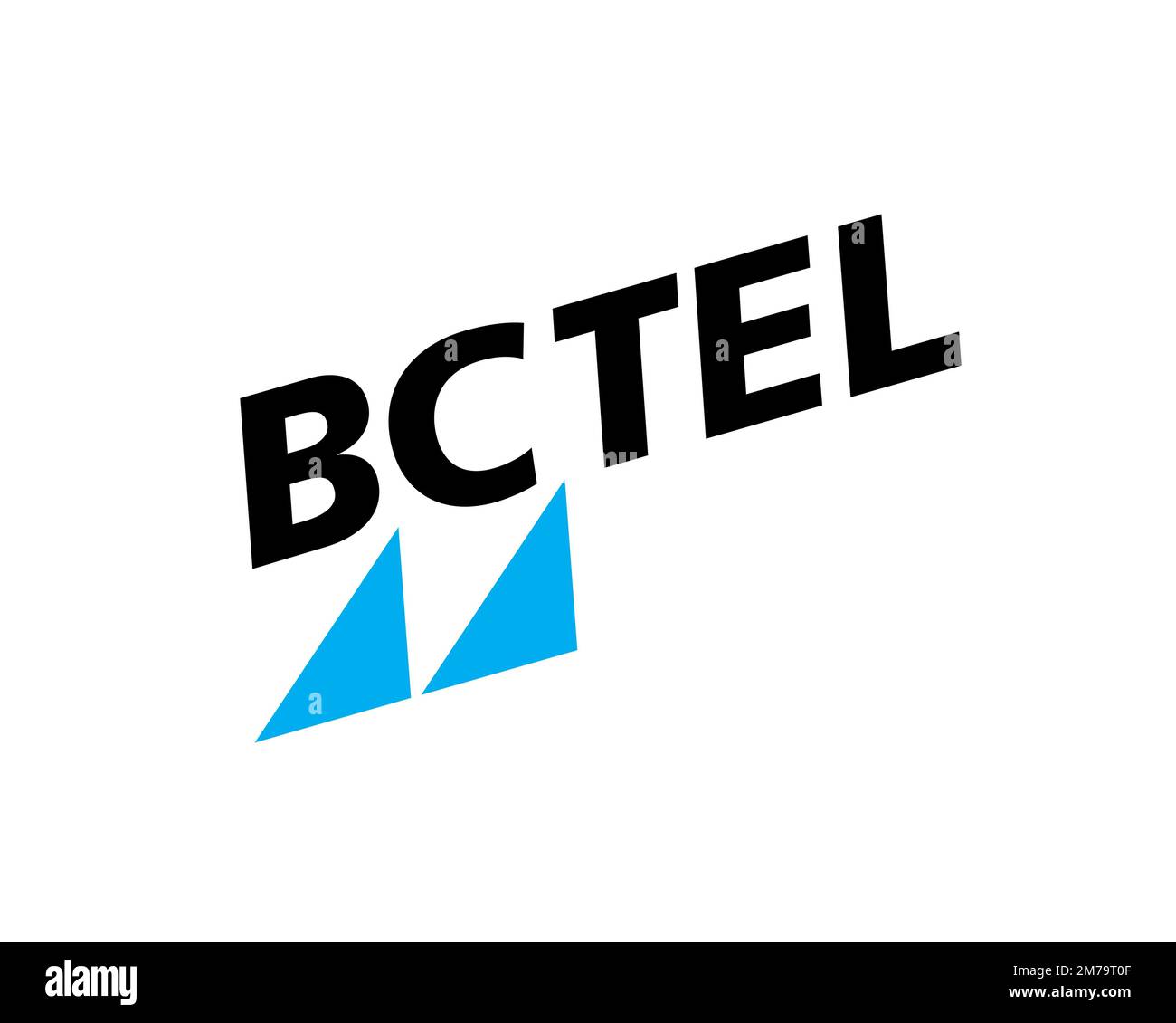 BC Tel, rotated logo, white background Stock Photo - Alamy