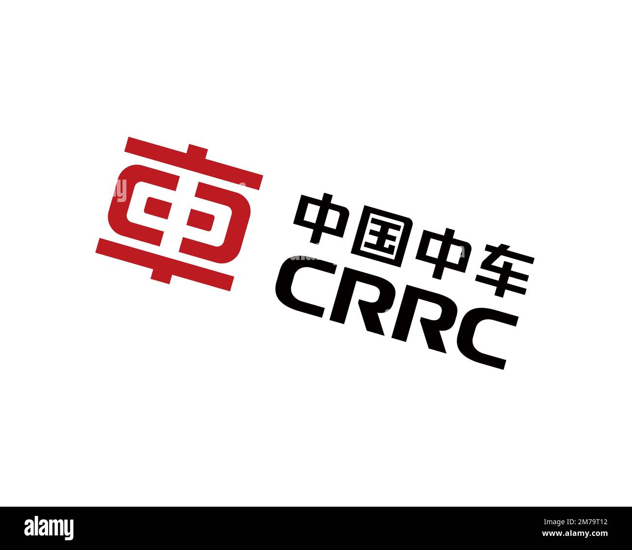 CRRC Chengdu, rotated logo, white background B Stock Photo - Alamy