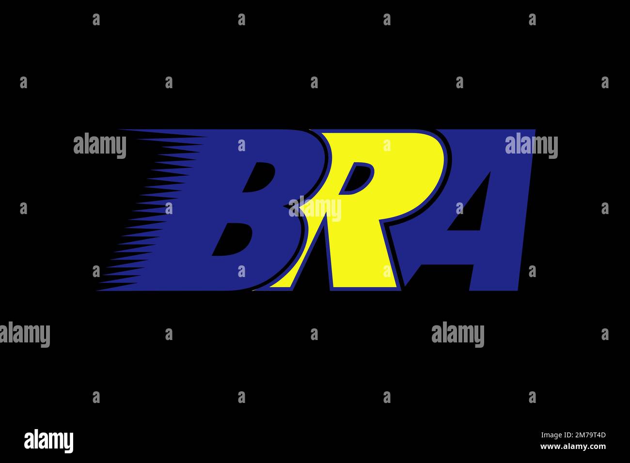 BRA Transportes Aereos, Logo, Black background Stock Photo - Alamy