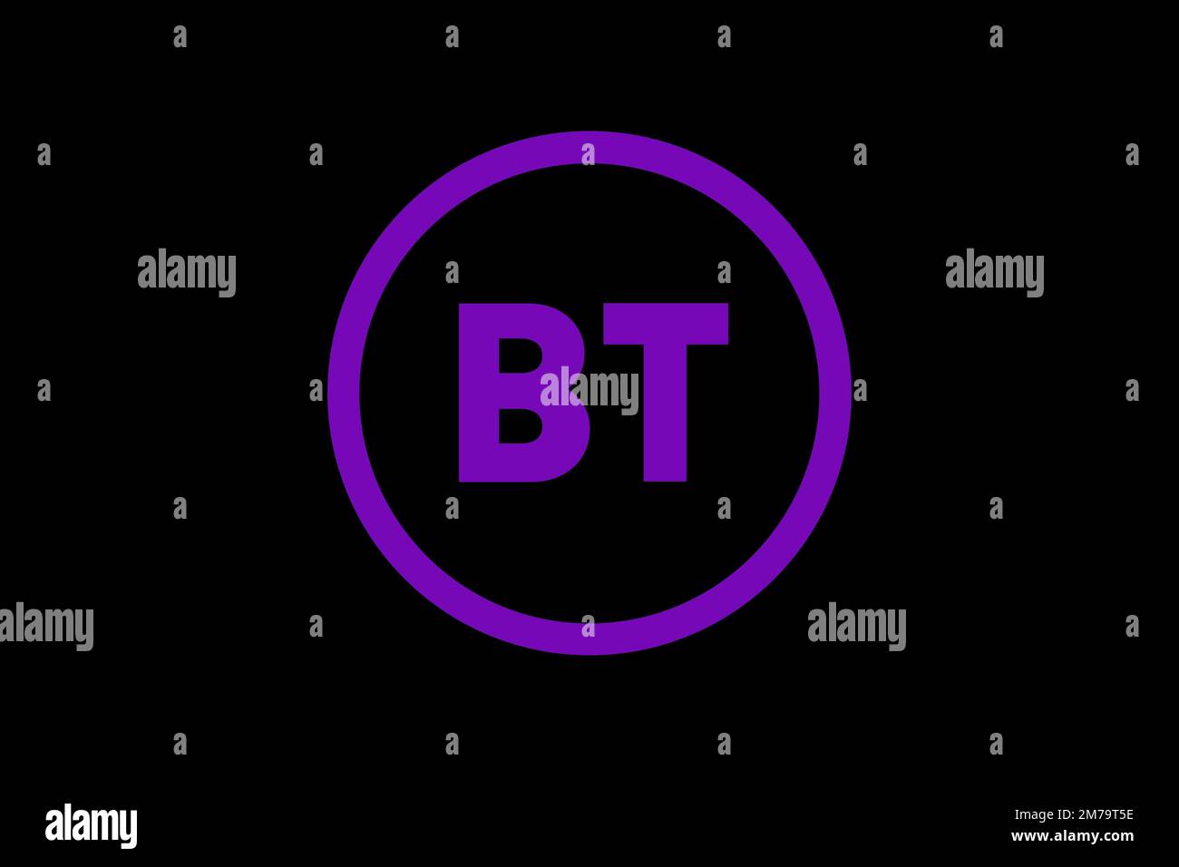 BT Research, Logo, Black background Stock Photo - Alamy