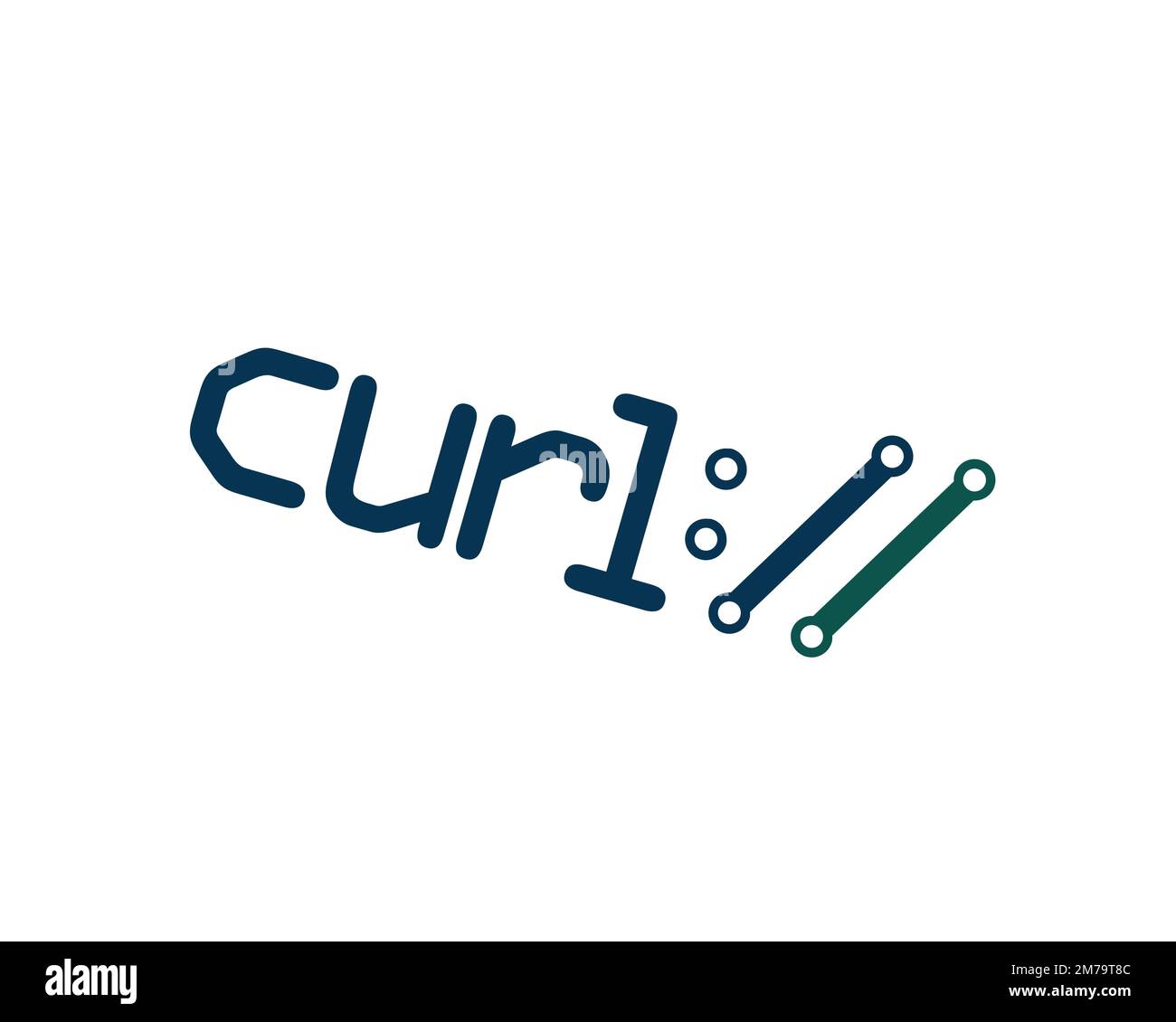 CURL, rotated logo, white background B Stock Photo - Alamy
